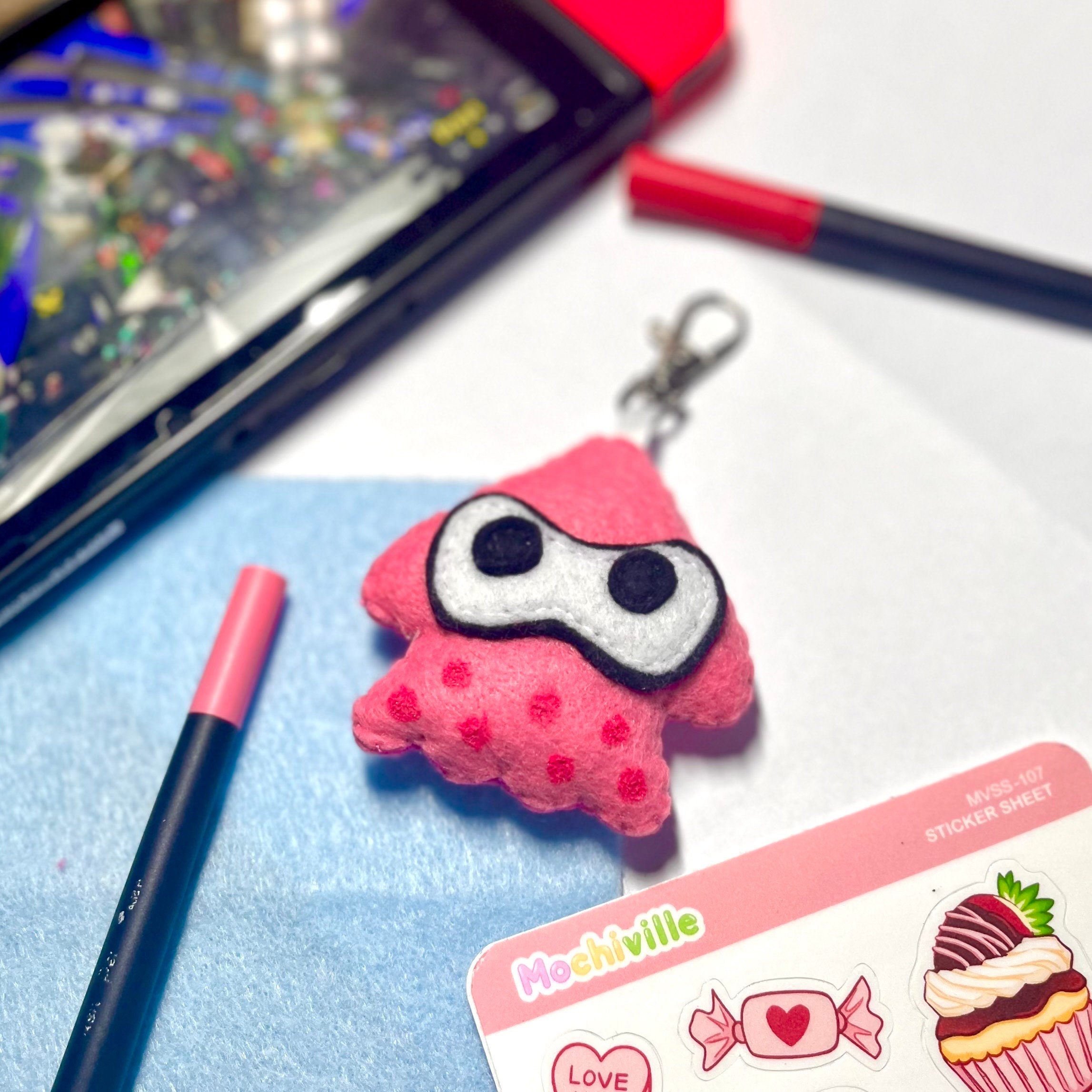 Customized Splatoon Inkling Plush Key Chain - Etsy