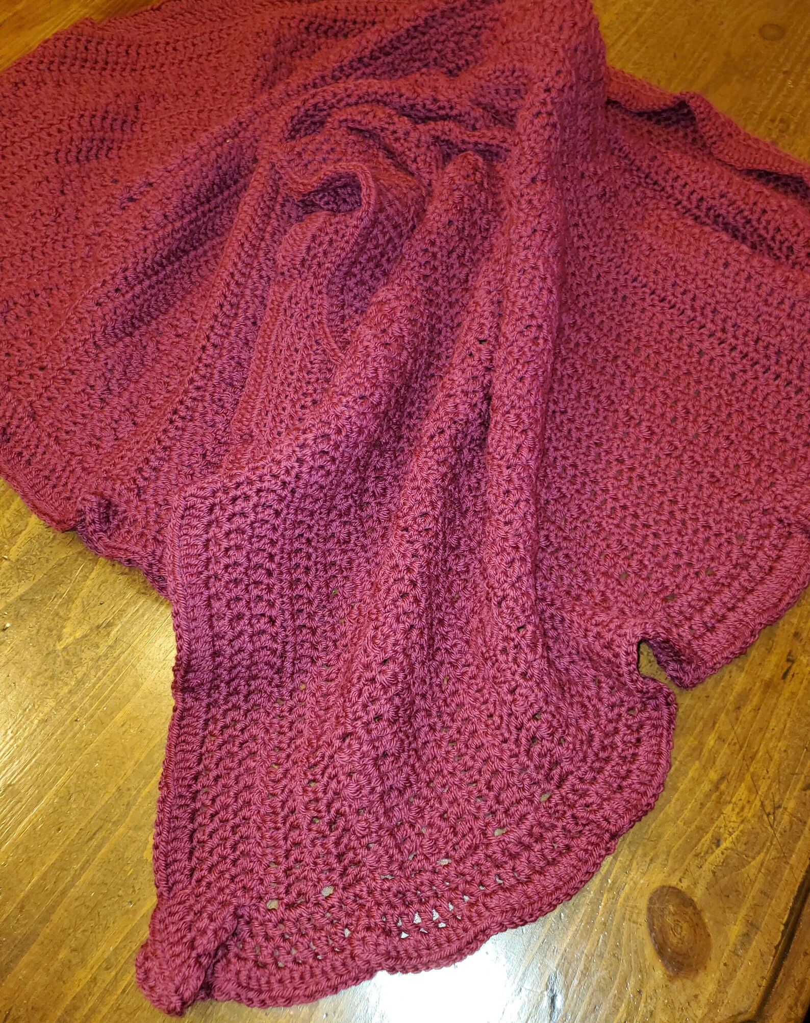 Handmade Crocheted Afghan, 36x44 Lapghan Throw, Soft and Warm, 100% ...