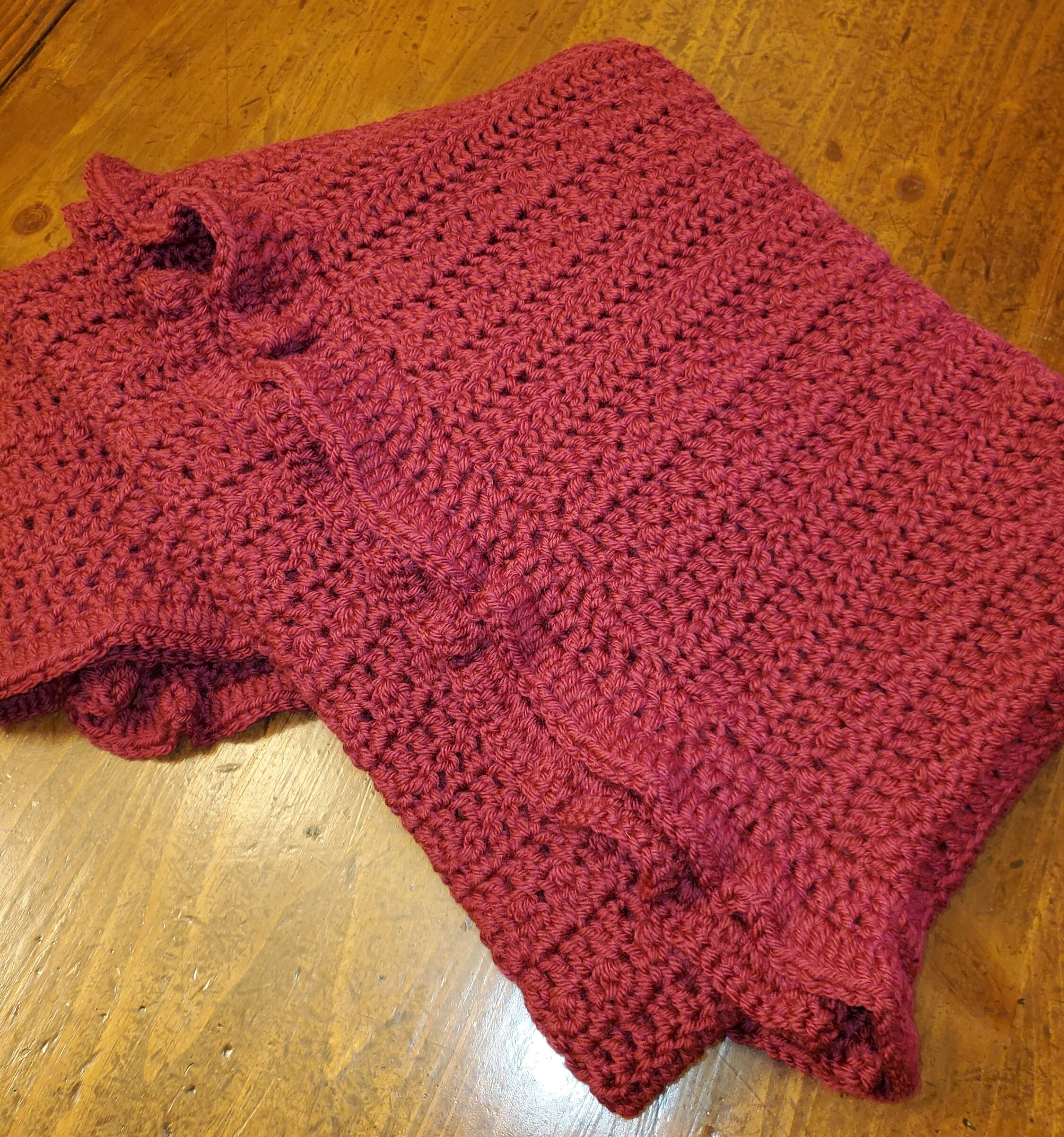 Handmade Crocheted Afghan, 36x44 Lapghan Throw, Soft and Warm, 100% ...