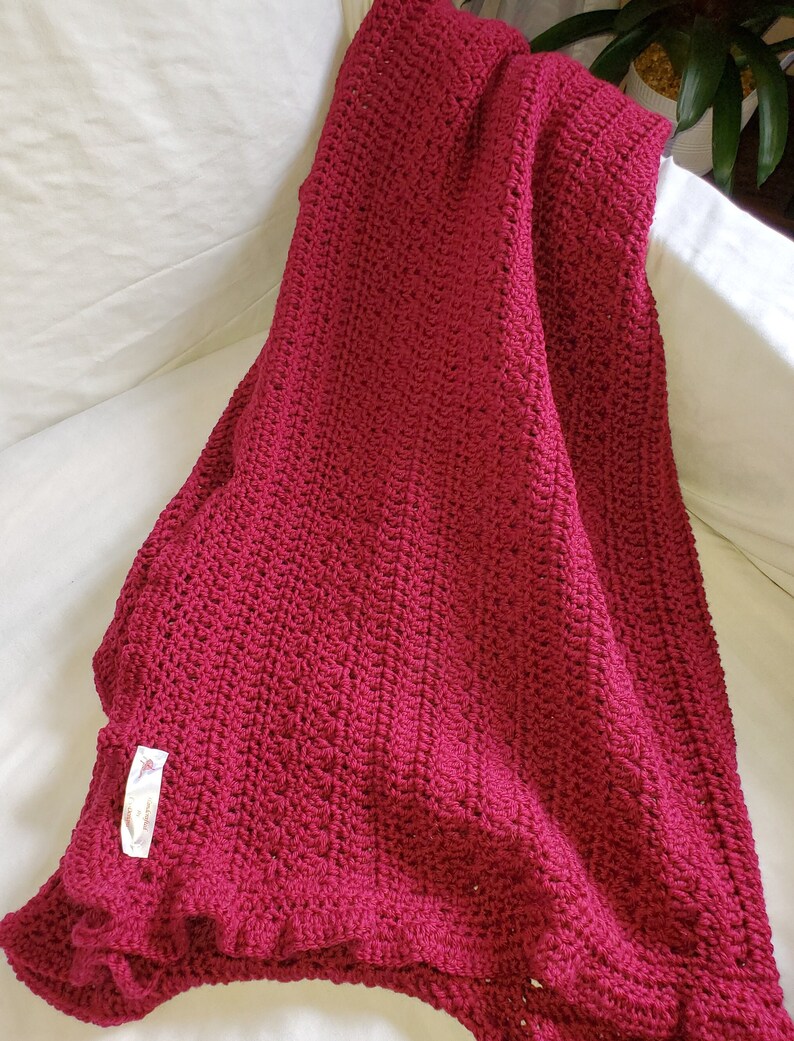 Handmade Crocheted Afghan, 36x44 Lapghan Throw, Soft and Warm, 100% ...