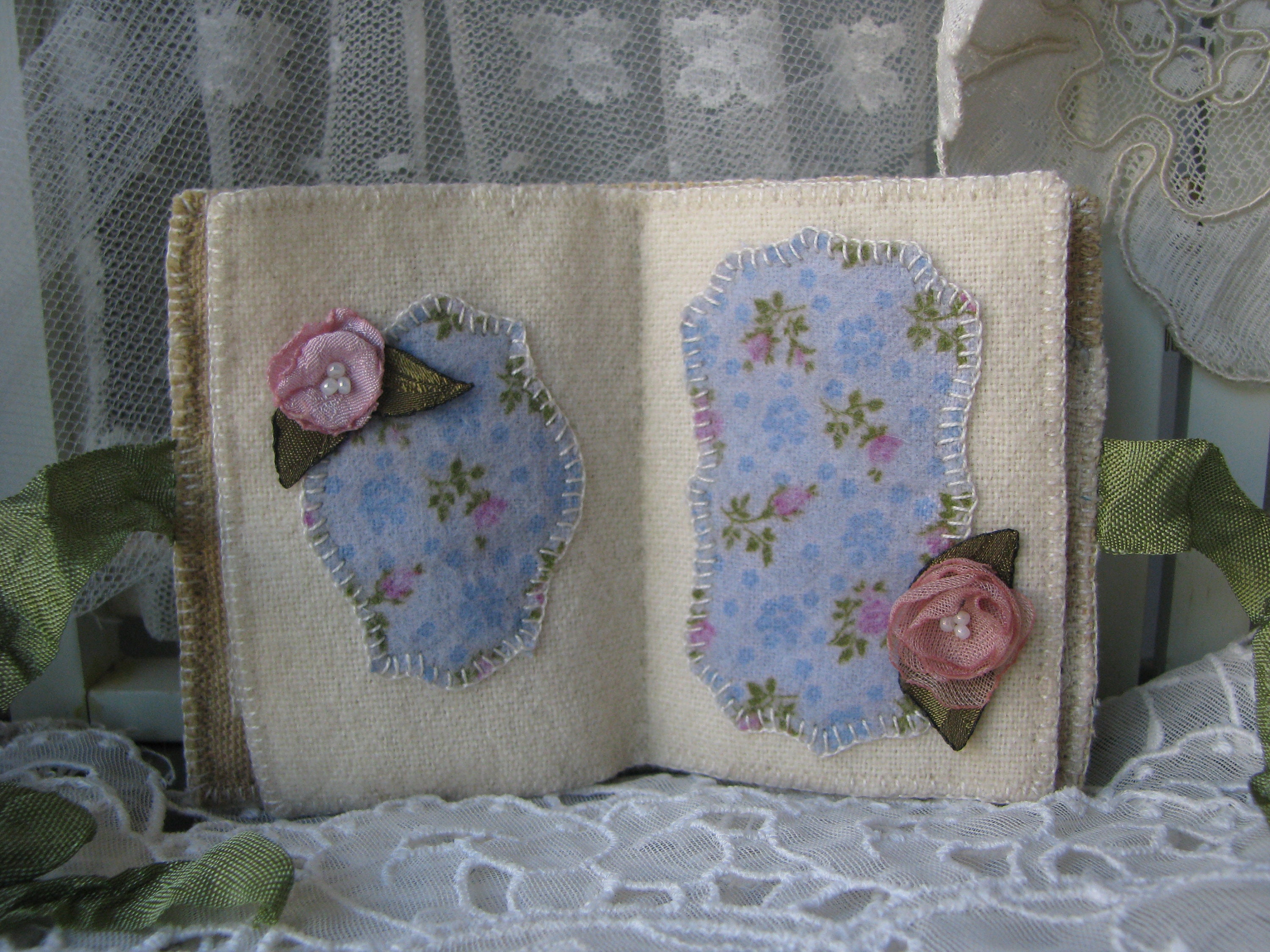 Slow Stitch Needle Book Kit, Blue Bird Needle Book Kit, Handmade Needle ...