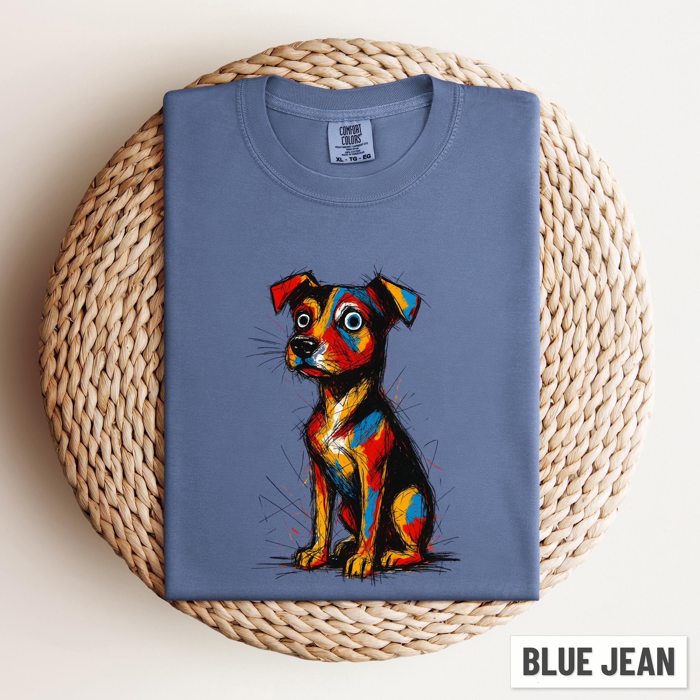 Custom Dog Shirt, Comfort Colors Personalized Dog T-shirt, Pop Art Dog ...
