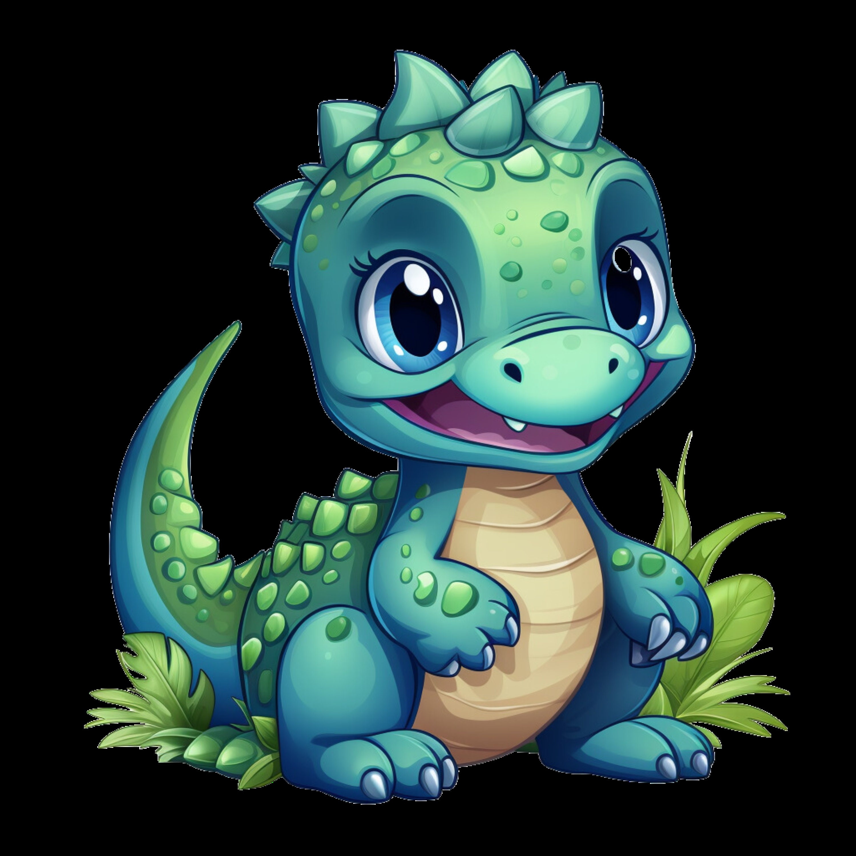 36 Dinosaur Clipart PNG, Watercolor Dinosaur Clipart, Dinosaur Bundle ...