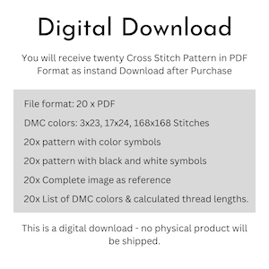 Cross Stitch Pattern - Bundle Offer Colorful Autumn - PDF - Modern ...