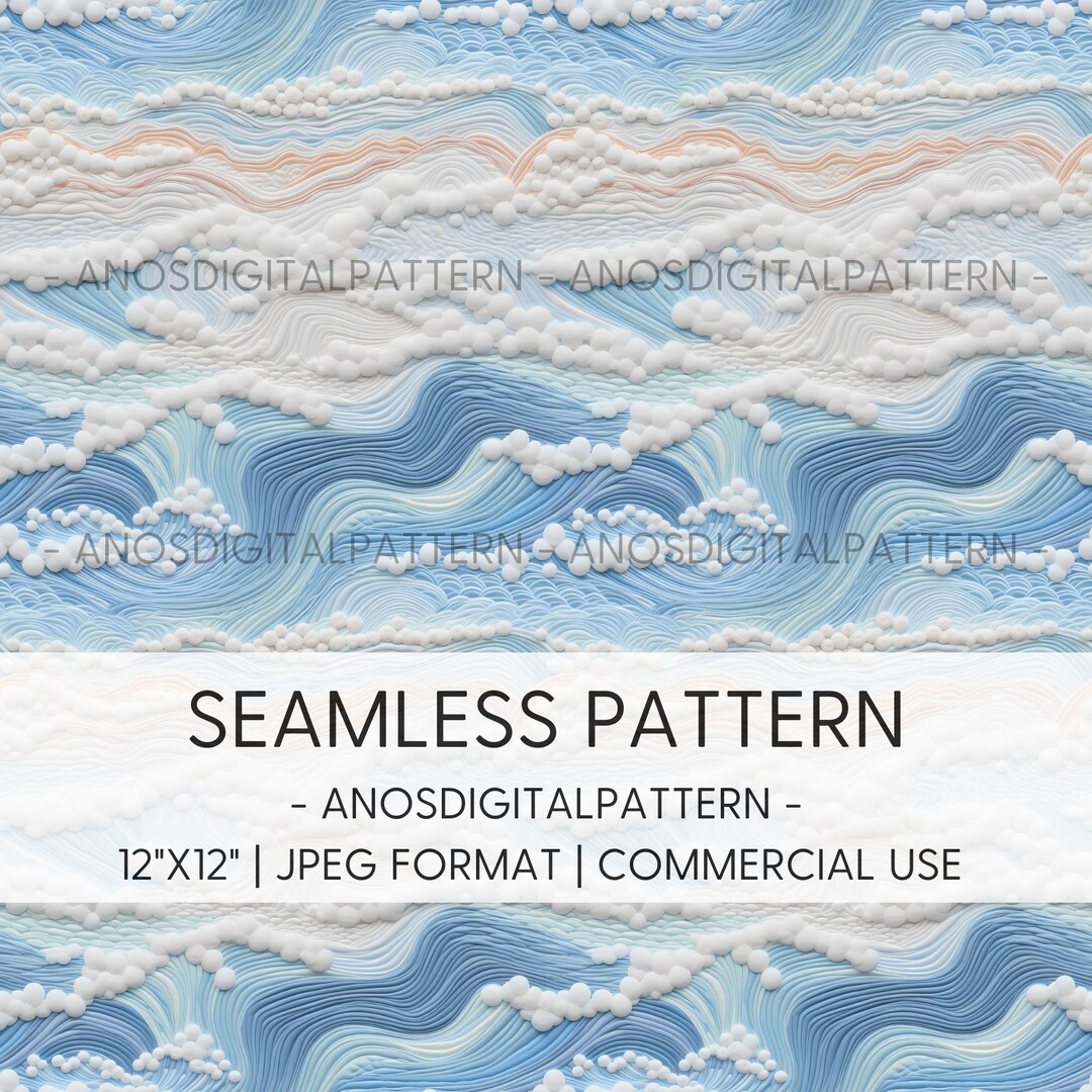 Seamless File - Beautiful Cold Snow - JPEG - Seamless Pattern ...
