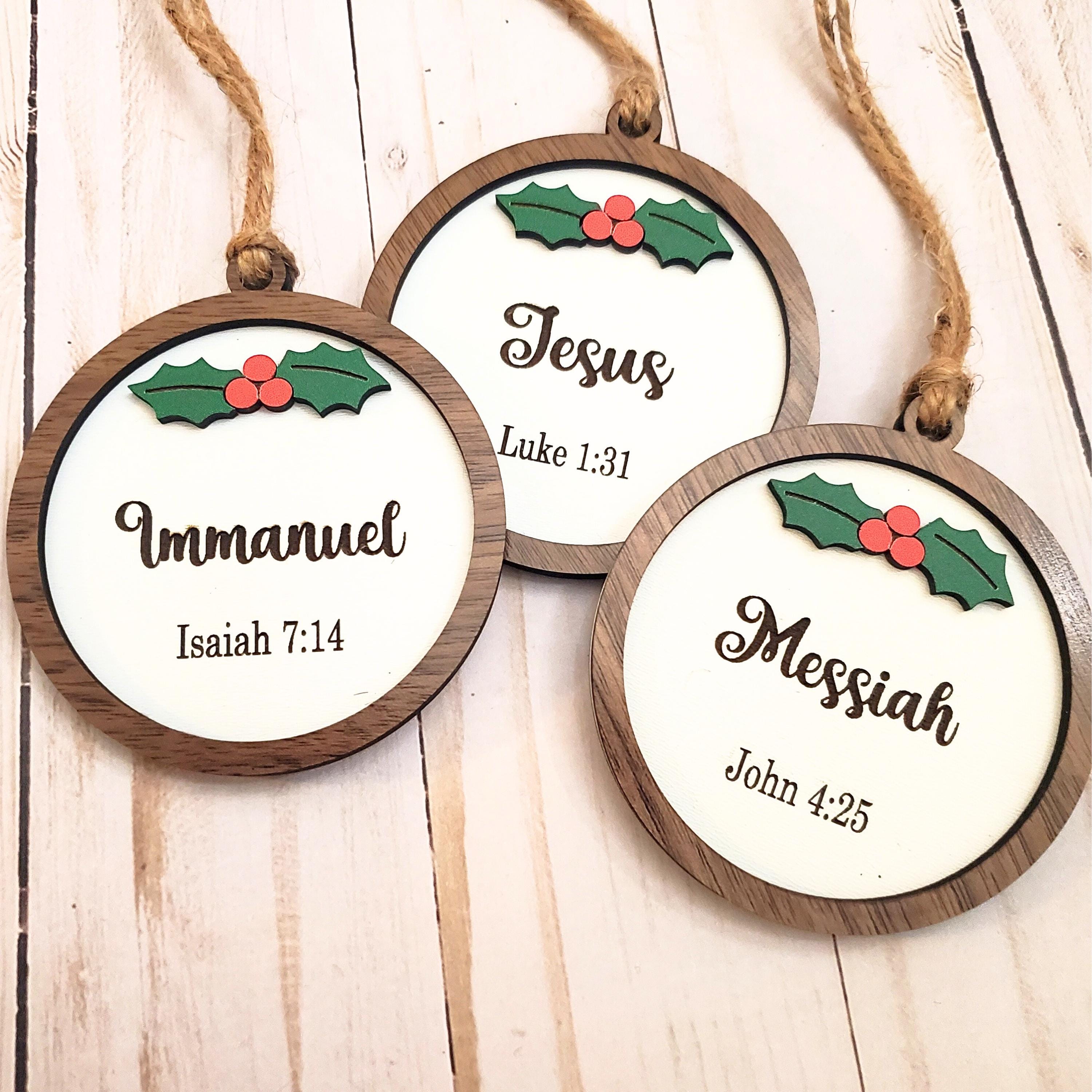 Names of Christ Advent Calendar Christmas Countdown Advent Ornaments ...