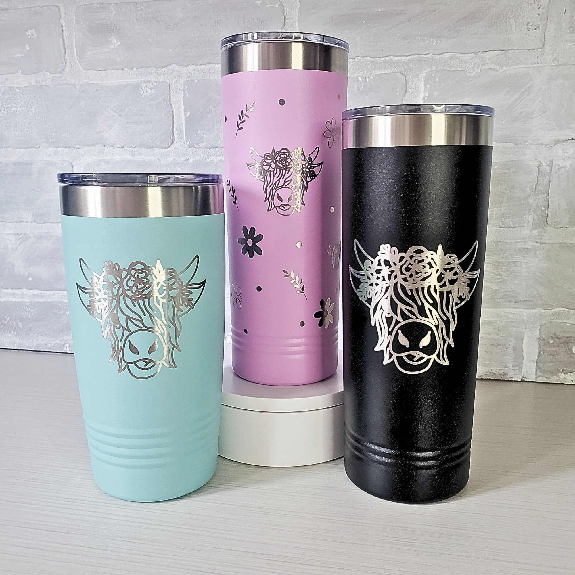 Highland Cowlover Tumbler Highlandcow Tumbler Baby Highland Cow ...