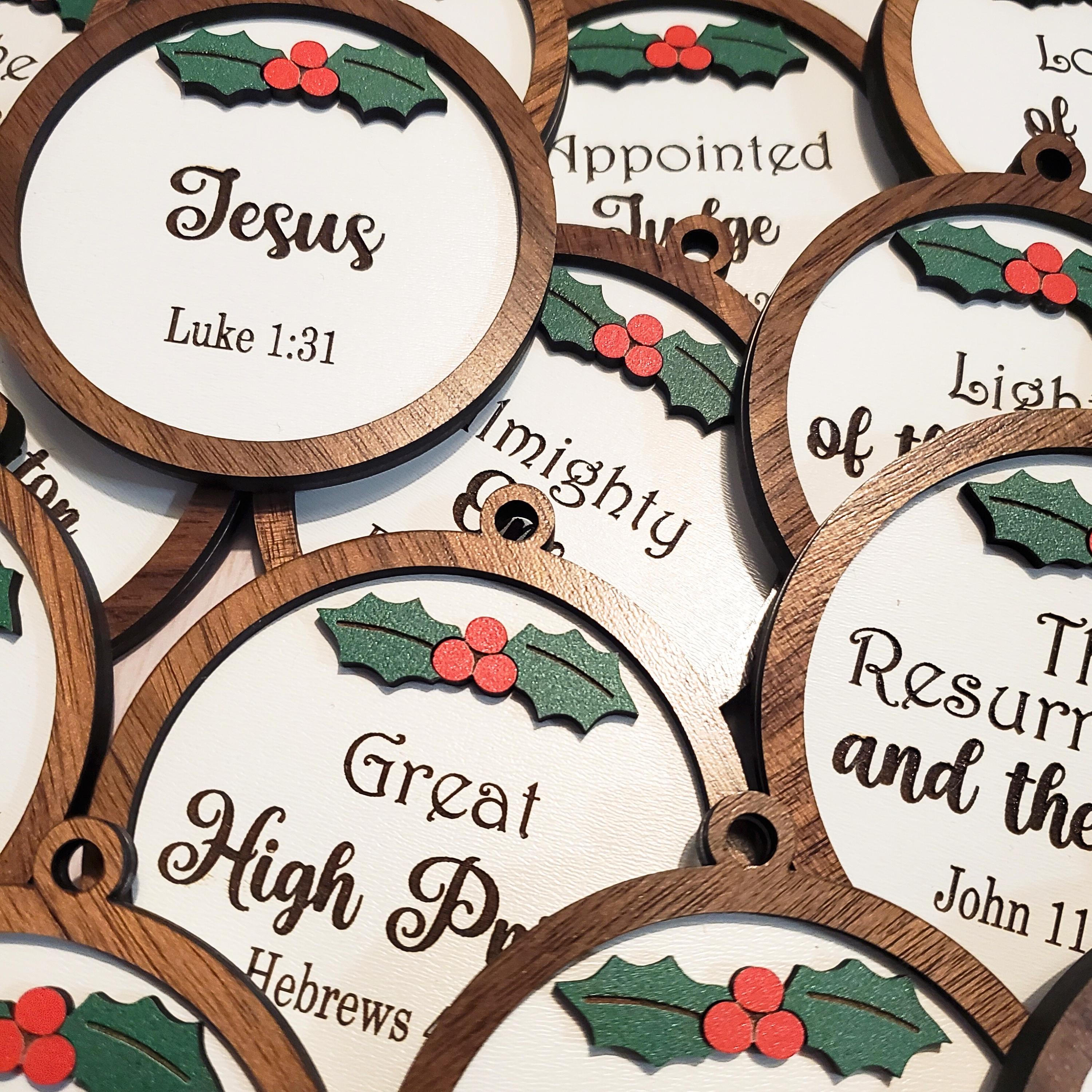 Names of Christ Advent Calendar Christmas Countdown Advent Ornaments ...