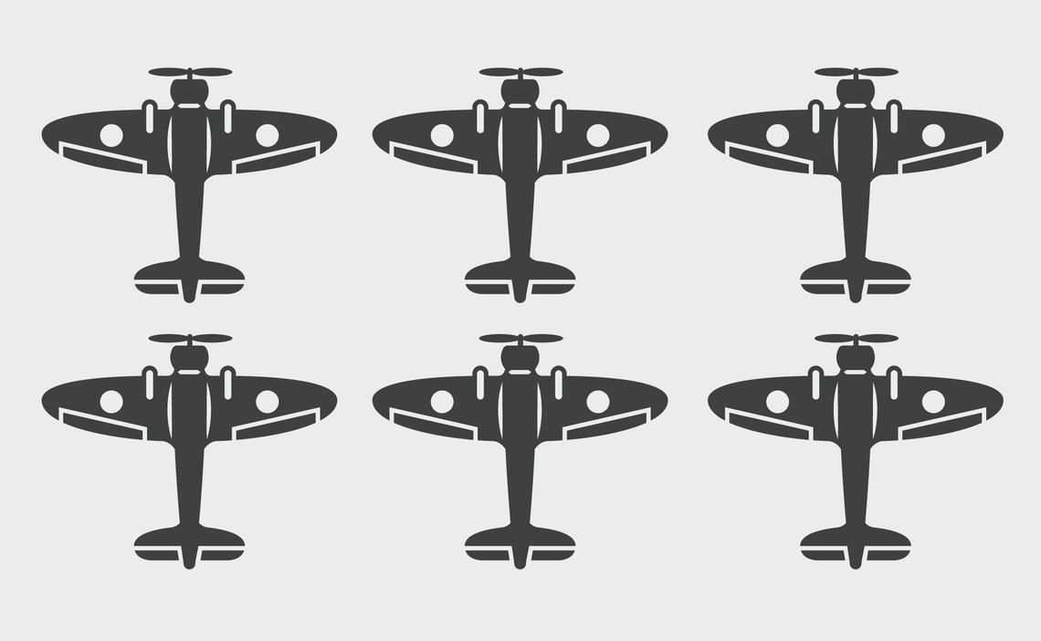 Six Car Vinyl Decal,vintage Military Sticker, Six Airforce Victory ...