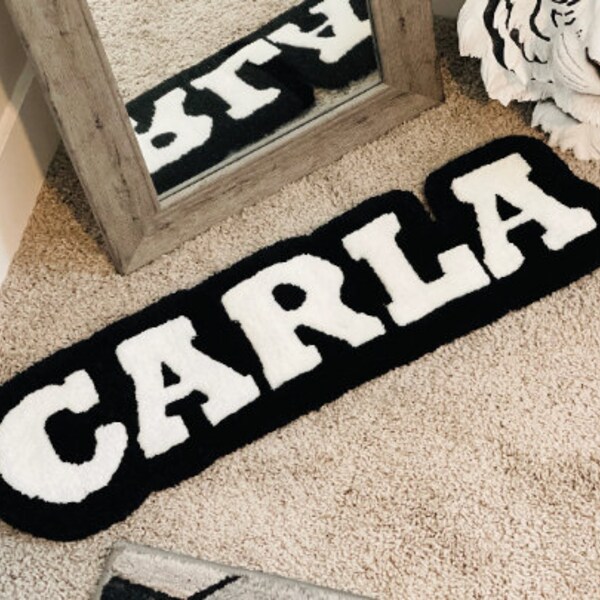 Handmade Name Rug - Etsy