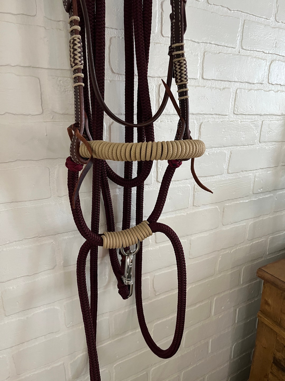 Loping Rope Hackamore, Bosal, Reins - Etsy