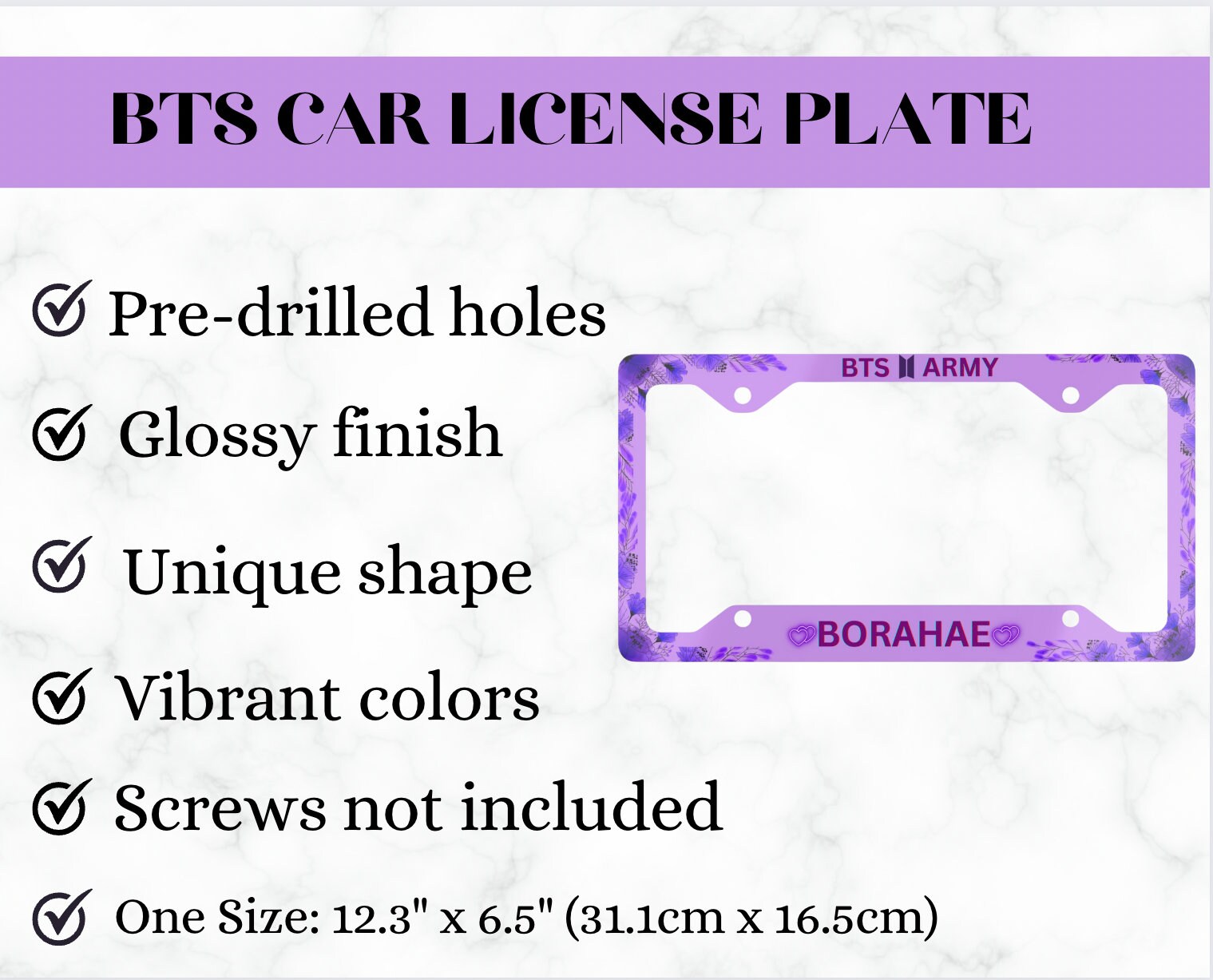 BTS Car Accessories Bts Car Decal Bts Merch BTS Sticker - Etsy