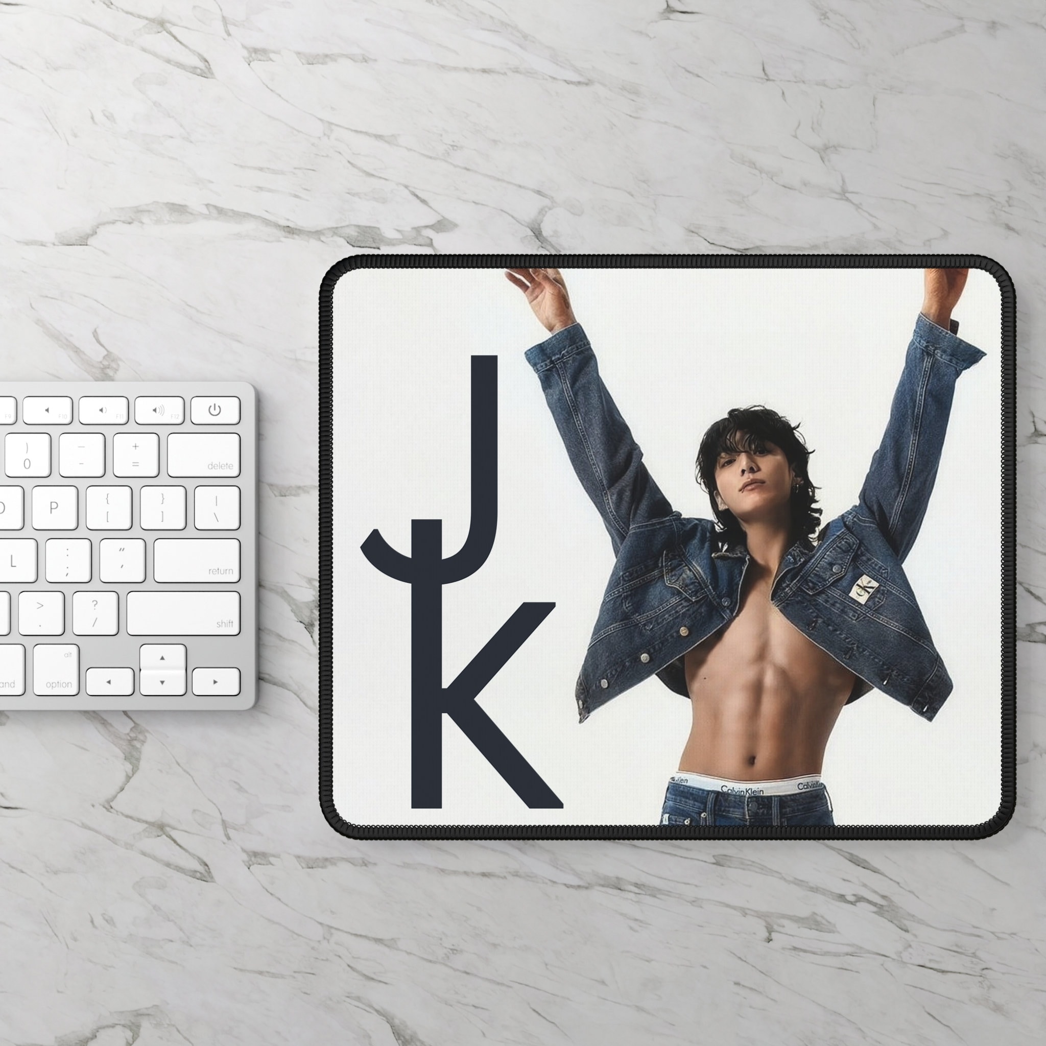 BTS Jungkook Mouse Pad, Jk Calvein Klein, Jk Abs, BTS Accessories, Bts ...