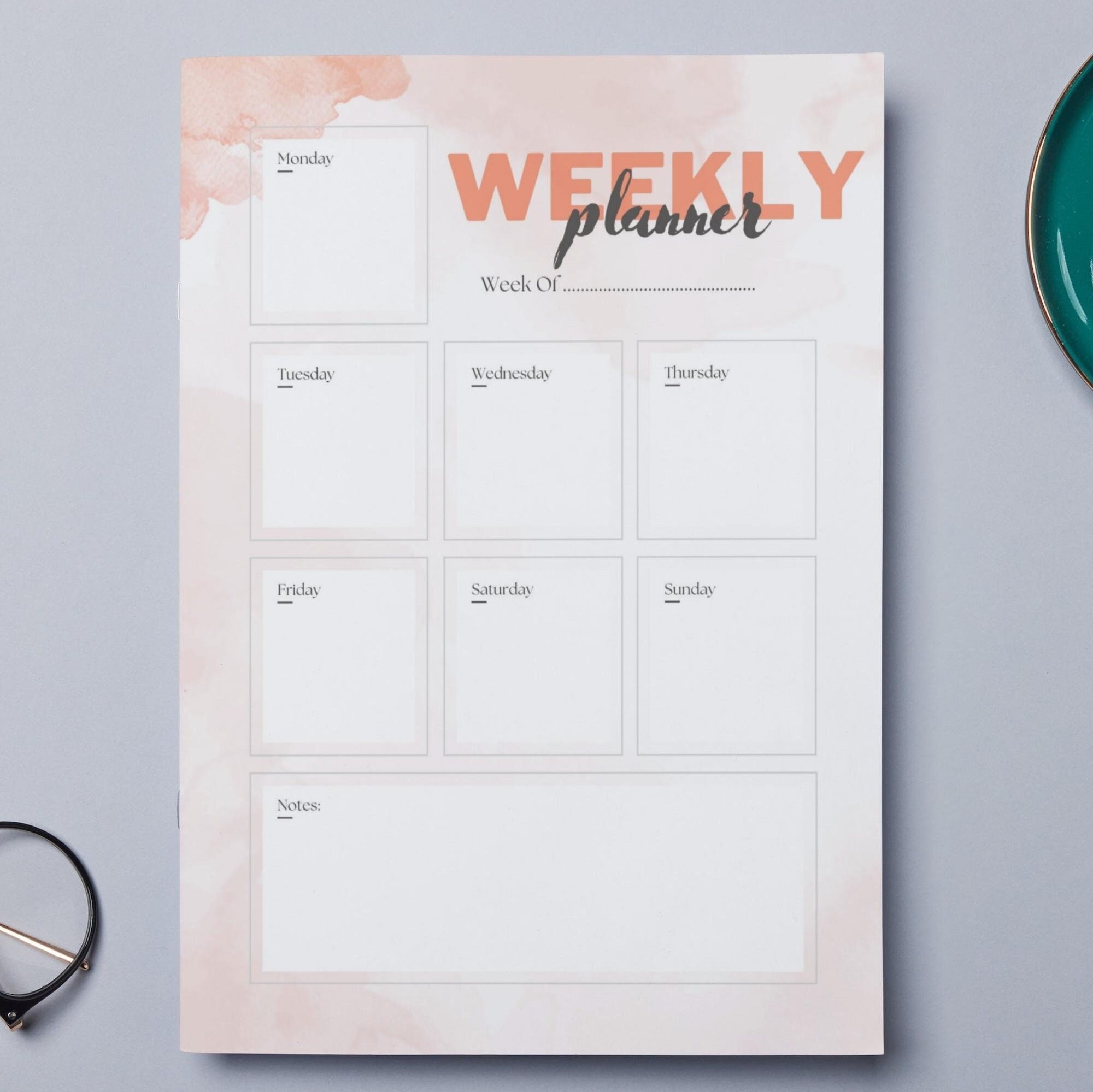 Weekly Digital Planner Printable Planner for Student Undated - Etsy