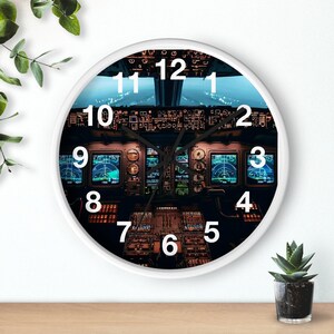 Aviation Wall Clock, Pilot Wall Clock, Airlines Wall Clock, Gift for ...