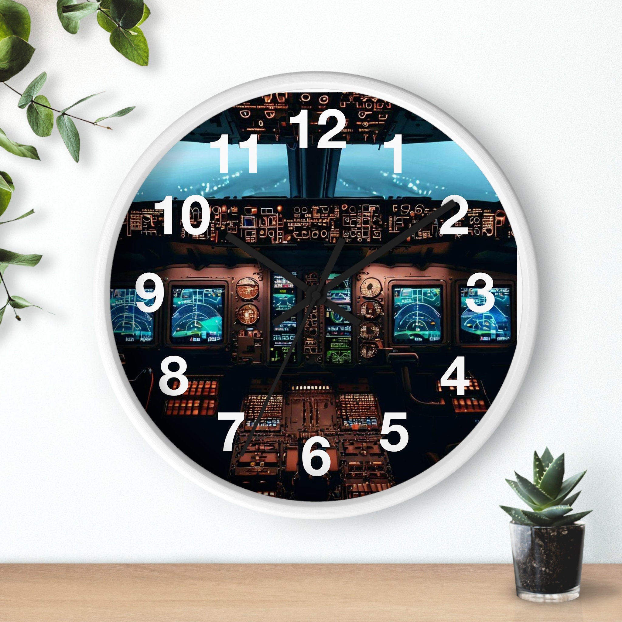 Aviation Wall Clock, Pilot Wall Clock, Airlines Wall Clock, Gift for ...