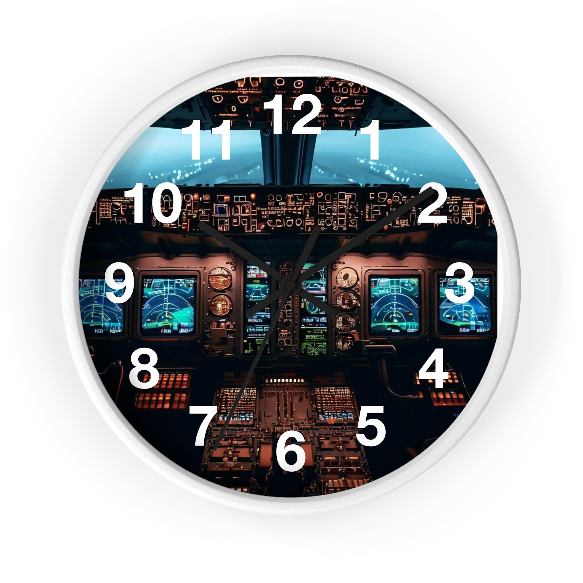 Aviation Wall Clock, Pilot Wall Clock, Airlines Wall Clock, Gift for ...