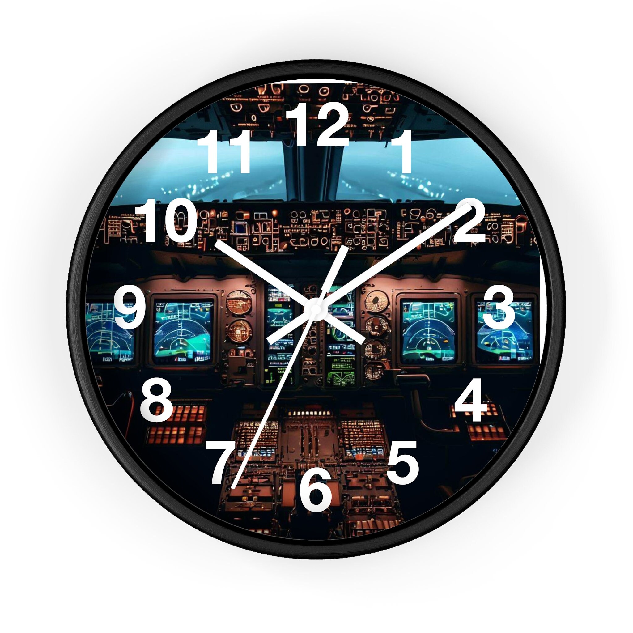 Aviation Wall Clock, Pilot Wall Clock, Airlines Wall Clock, Gift for ...