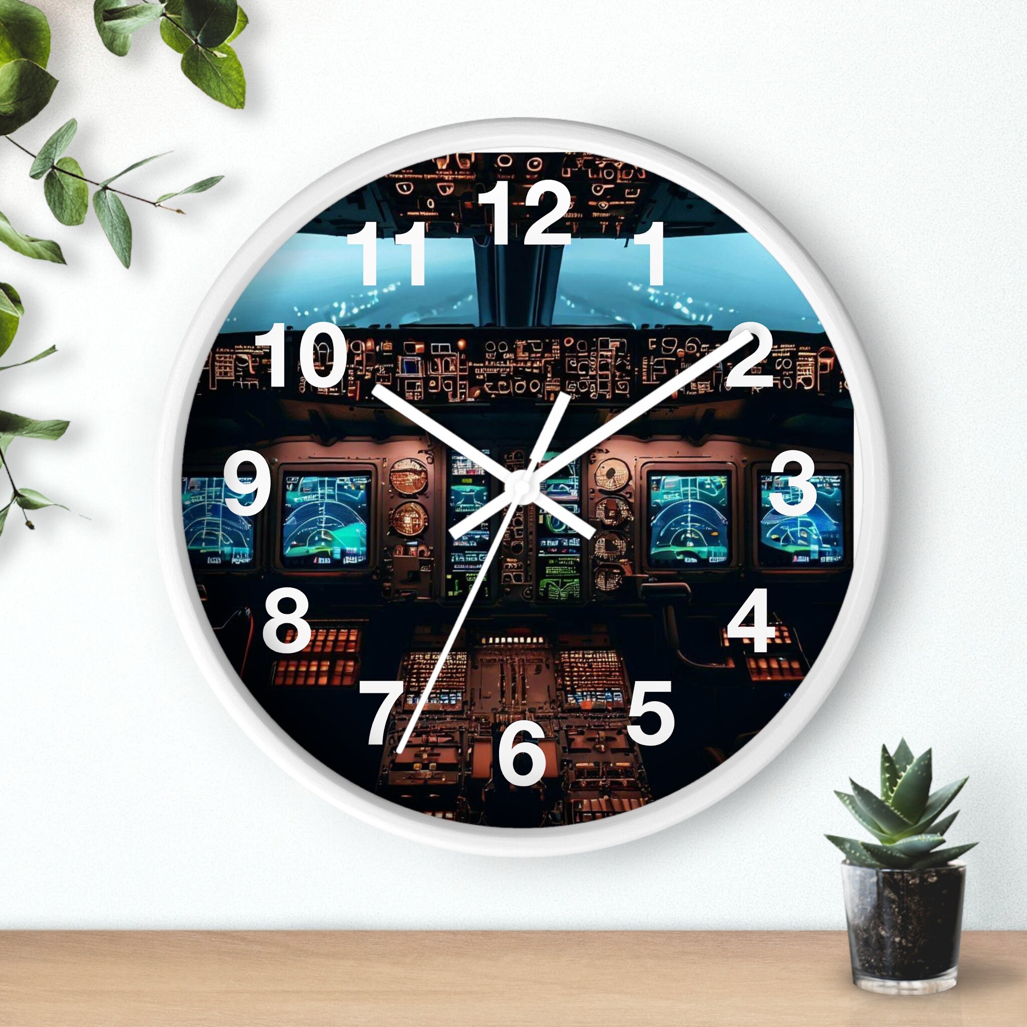 Aviation Wall Clock, Pilot Wall Clock, Airlines Wall Clock, Gift for ...