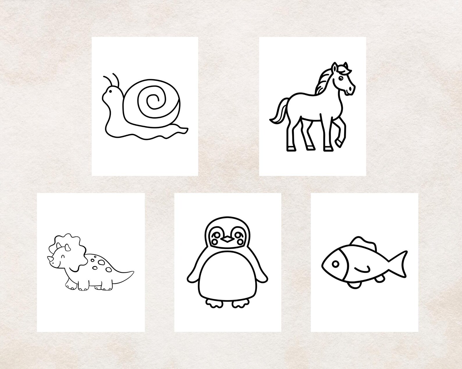 100 Animals Coloring Book - Etsy