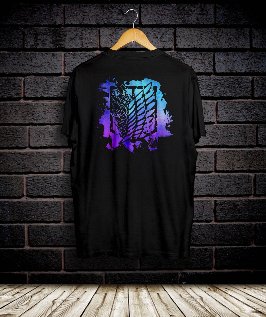 Attack on Titan Splatter Logo T-shirt - Etsy UK