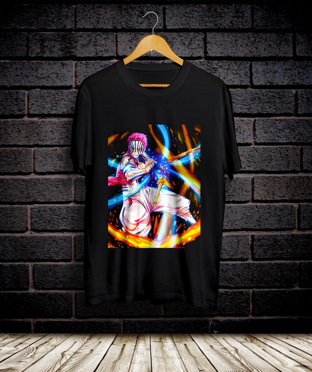 Demon Slayer Akaza 1 T-shirt - Etsy UK