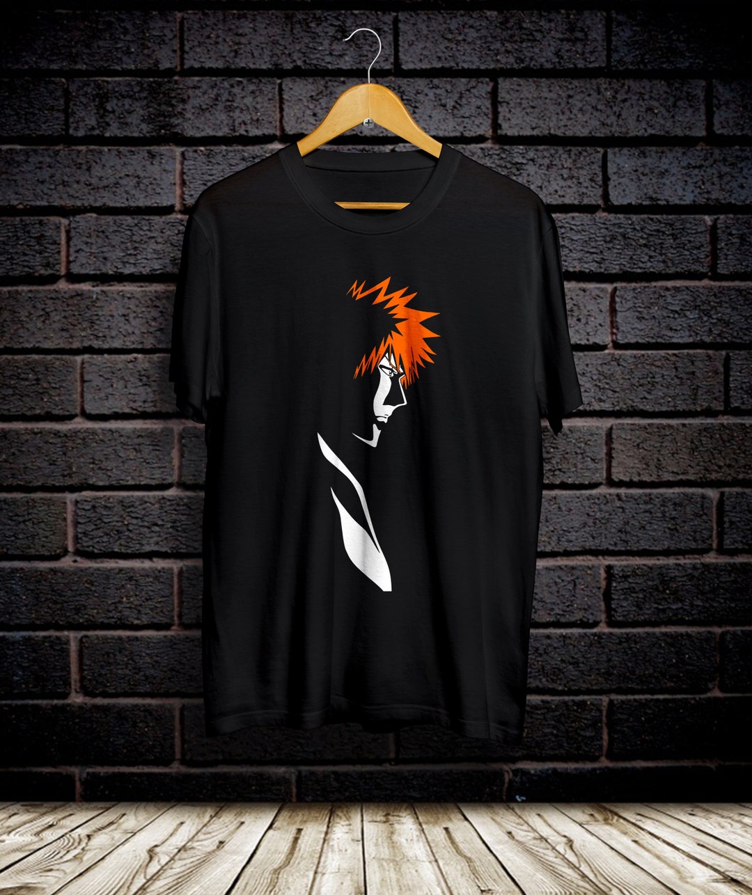 Bleach Ichigo Kurosaki Side Profile T-shirt - Etsy