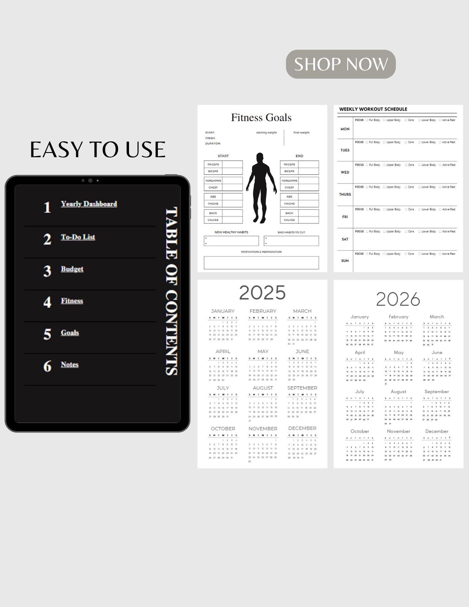 Digital Planner for Men, Daily & Weekly Goals (digital Download) - Etsy