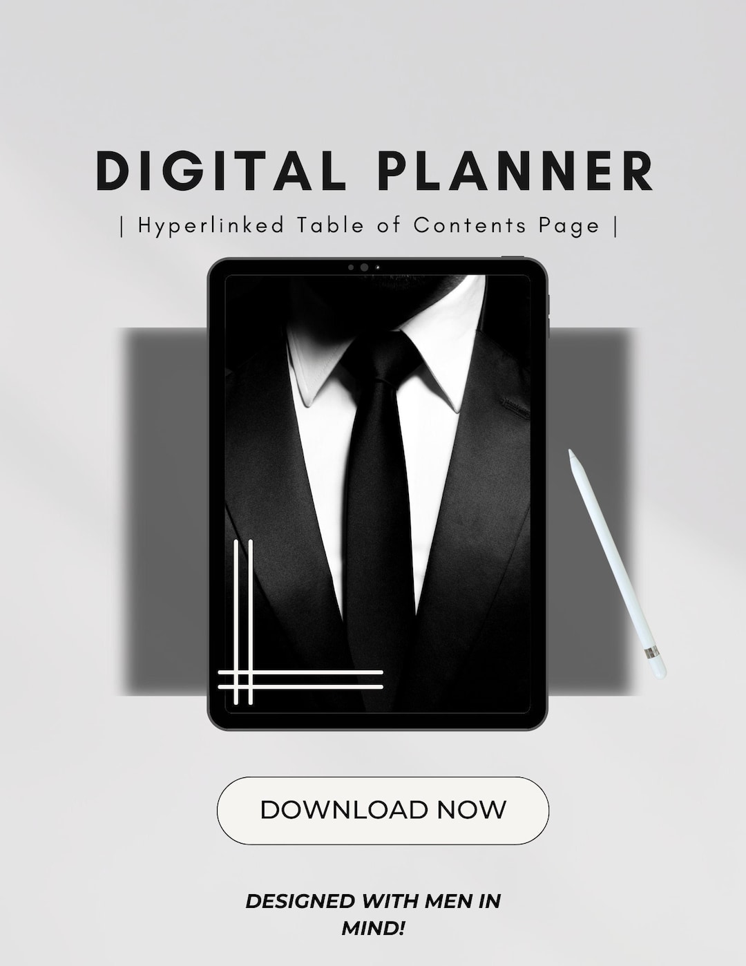 Digital Planner for Men, Digital iPad and Android Tablet, Daily and ...
