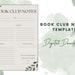 Book Club Notes Template | PRINTABLE | Book Review | Book Log | Book ...