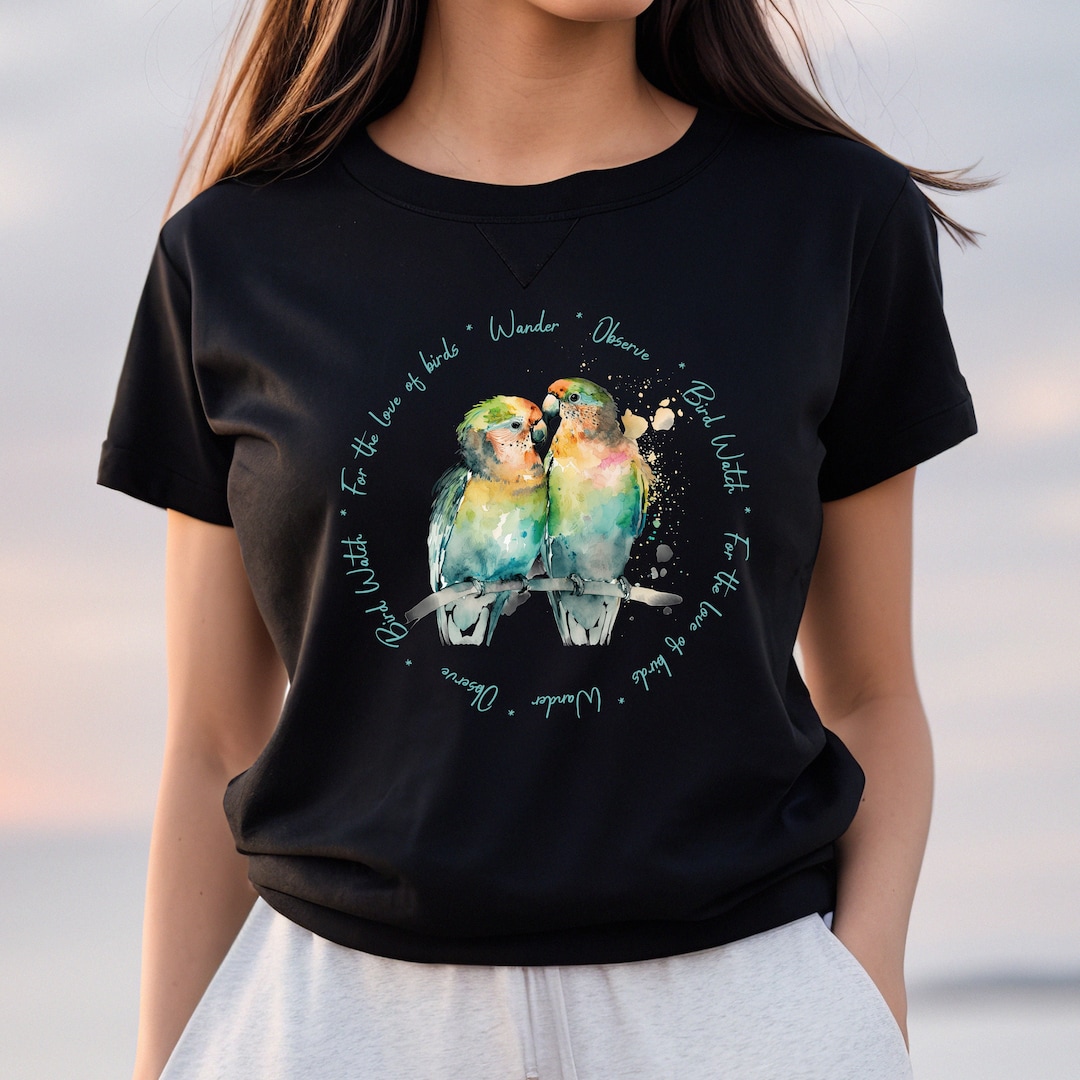 Bird Lovers Shirt for Women Nature Lovers T Shirt Love Birds Tshirt ...