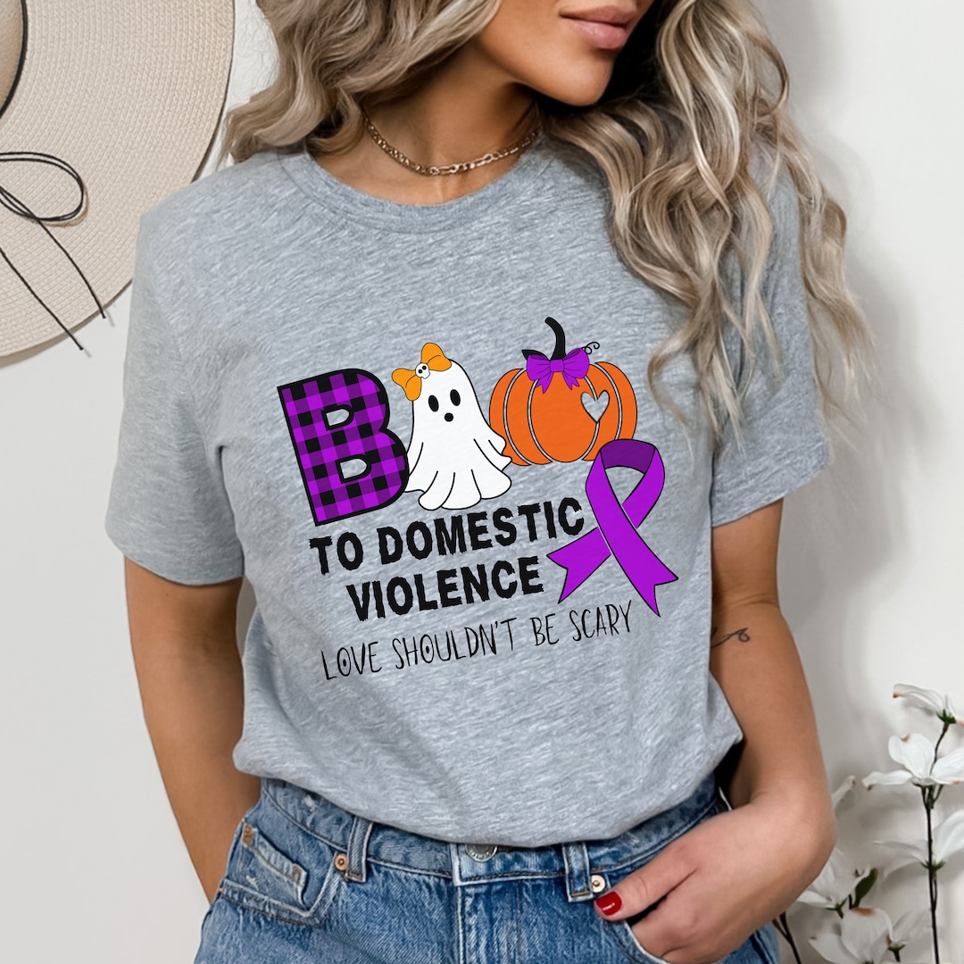 Domestic Violence Awareness Shirt for Women October Spousal Abuse ...