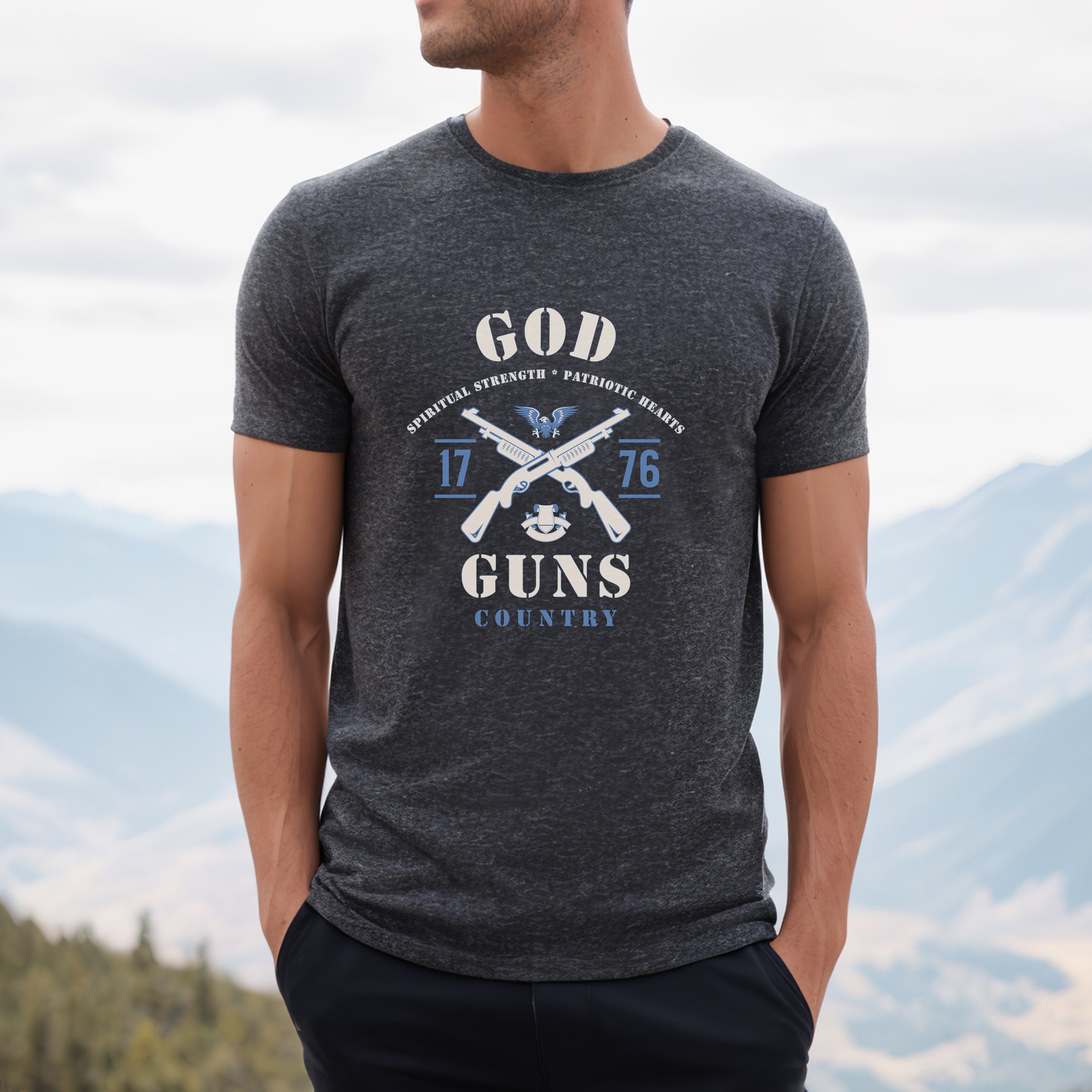 Conservative Shirt for Men God Guns Country T Shirt Patriotic Tshirt ...