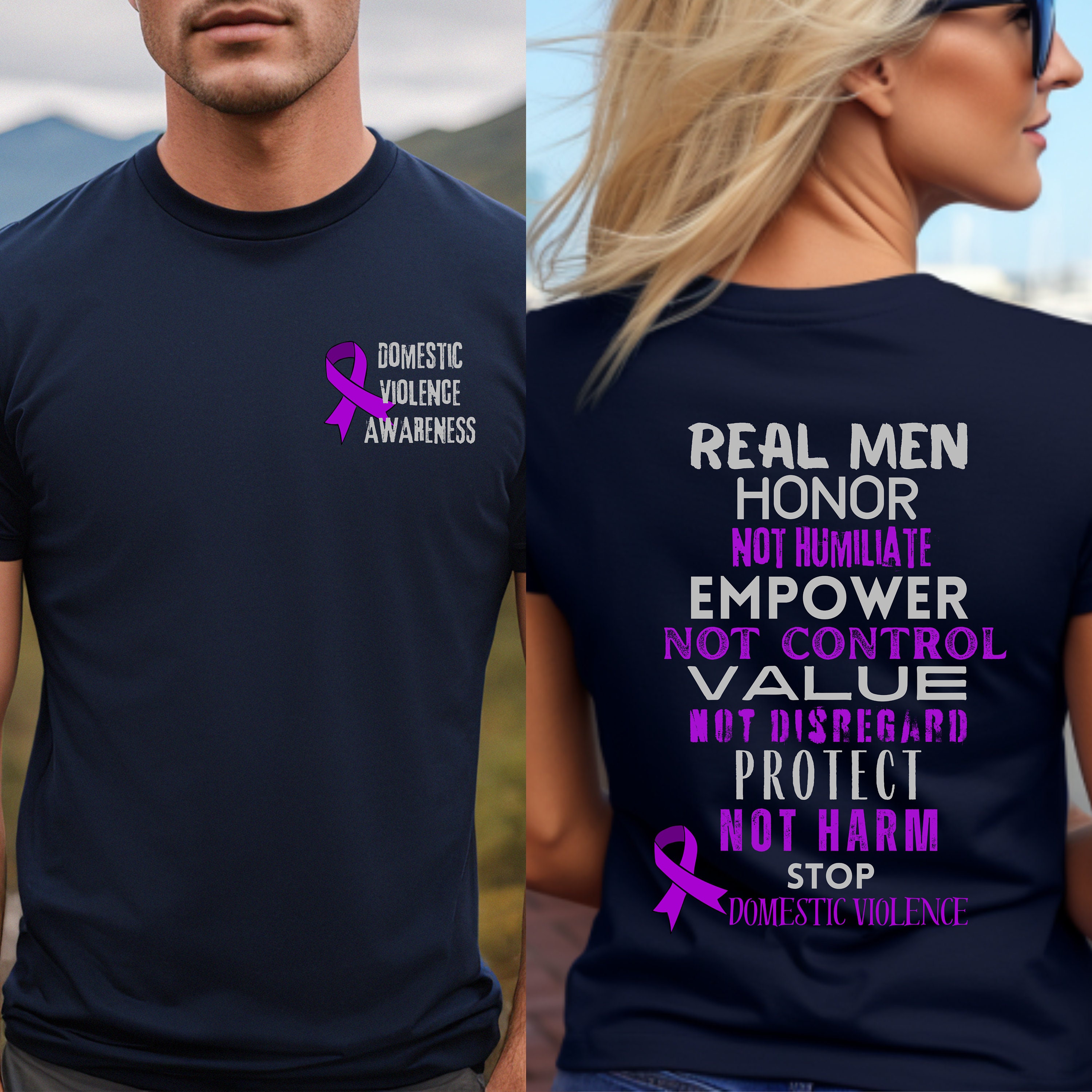 Domestic Violence Awareness Shirt for Men Spousal Abuse T Shirt for ...