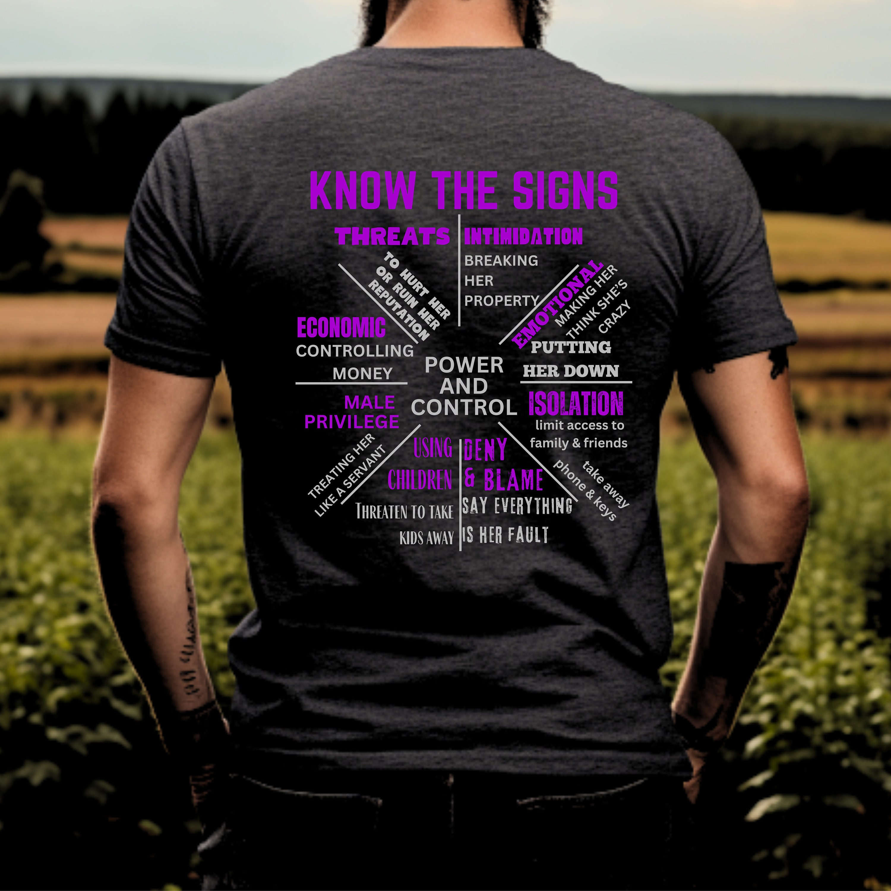 Domestic Violence Awareness Shirt for Women Spousal Abuse T Shirt ...