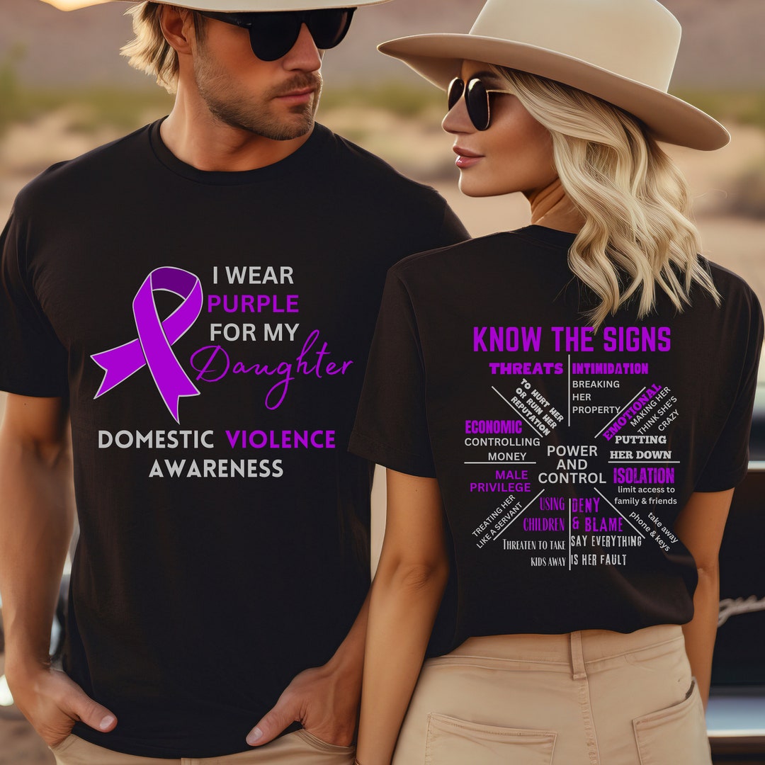 Domestic Violence Awareness Shirt for Women Spousal Abuse T Shirt ...