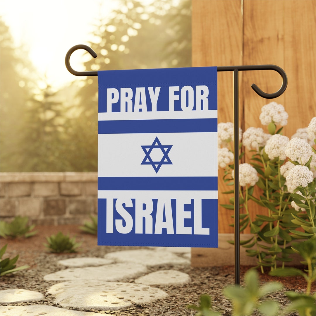 Pro Israel Garden Banner Pray for Israel House Flag - Etsy