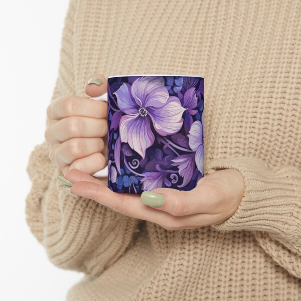 Floral Coffee Mug - Etsy