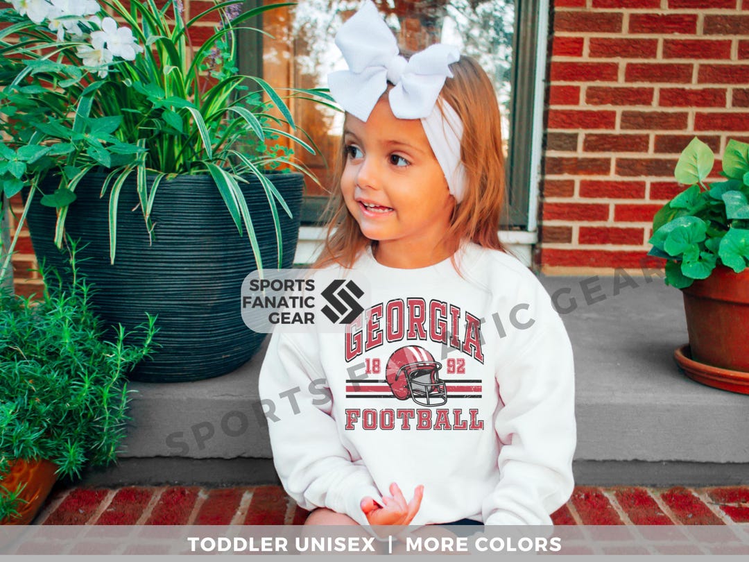 Georgia Football Toddler Crewneck Sweatshirt, Vintage Retro Style ...