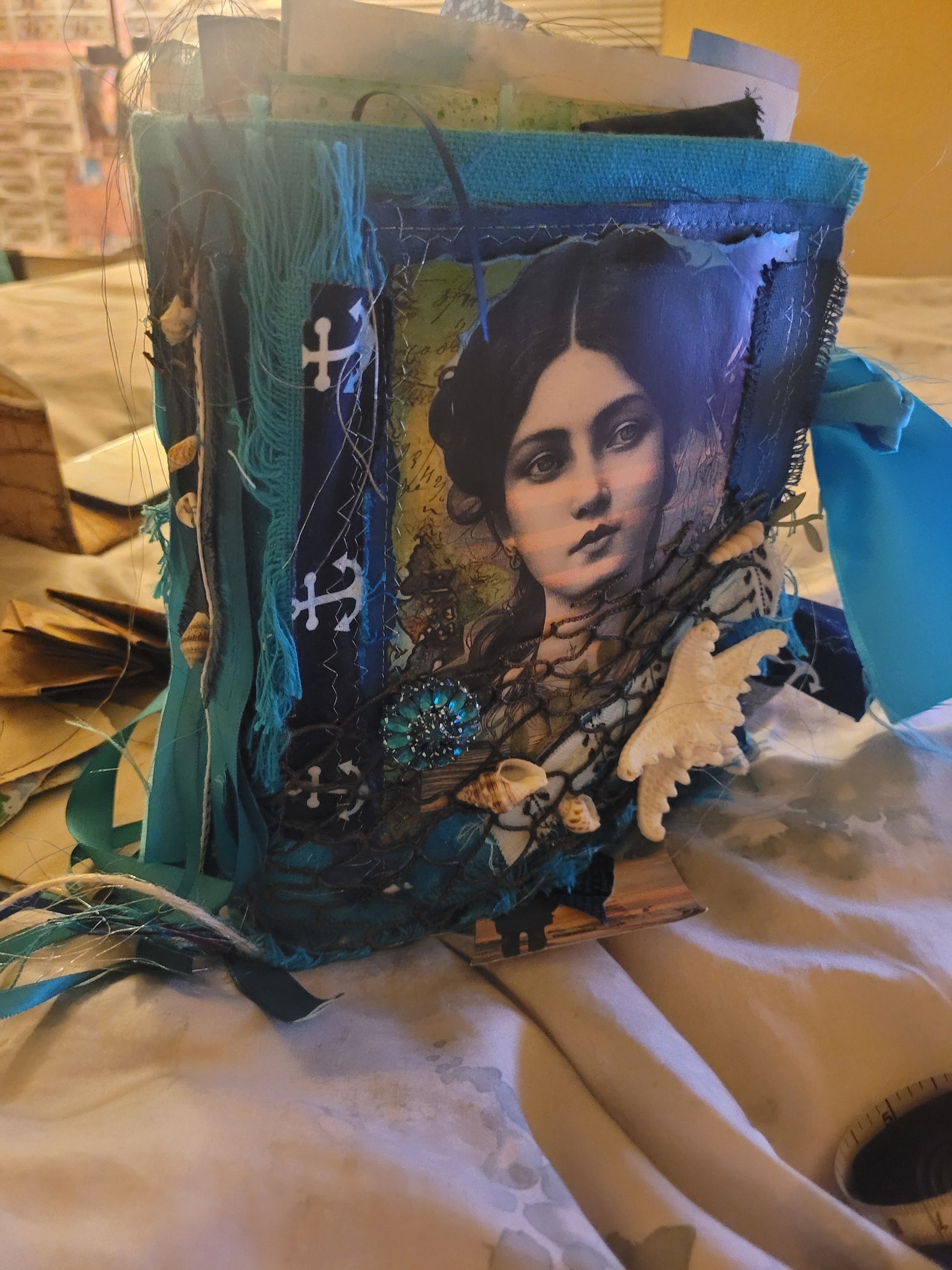 Nautical Mermaid Journal, Captains Journal Deep Sea Super Grungy Chunky ...