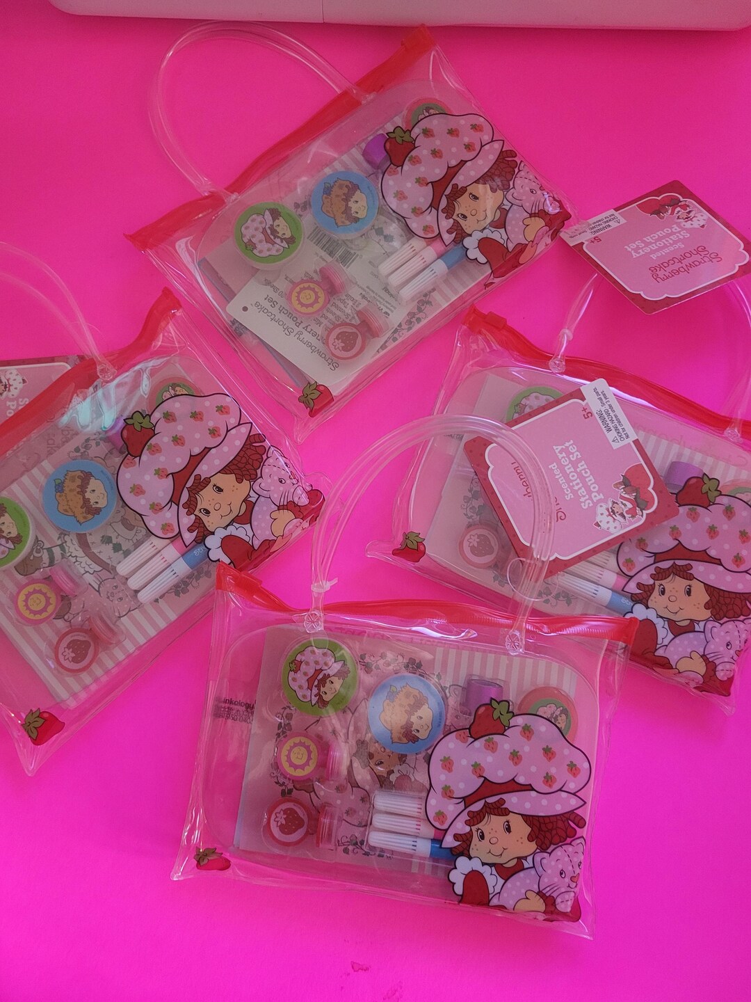 Strawberry Shortcake Sticker Stationery Bag Assortment Back to School ...