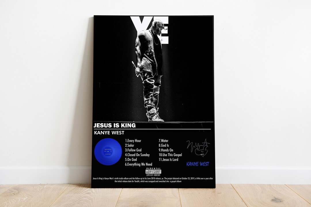 Kanye West-jesus is King Yeezus Cover Poster Poster Yeezus - Etsy