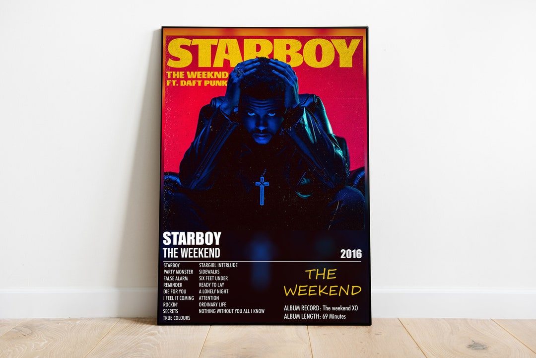 Starboy the Weeknd Digital Album Art Poster Download Home Decor Wall ...