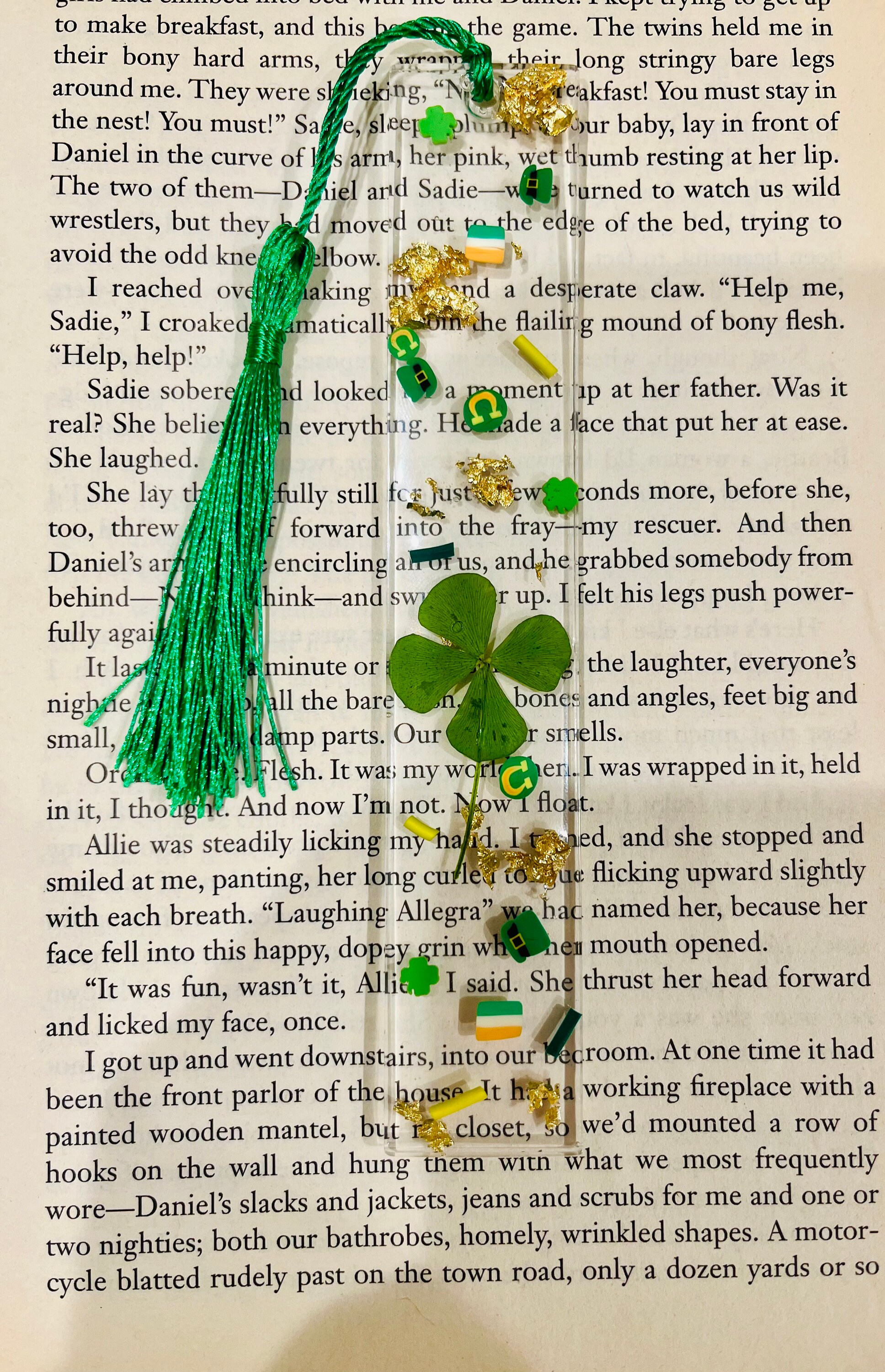 St. Patrick's Day Four-leaf Clover Bookmark - Etsy