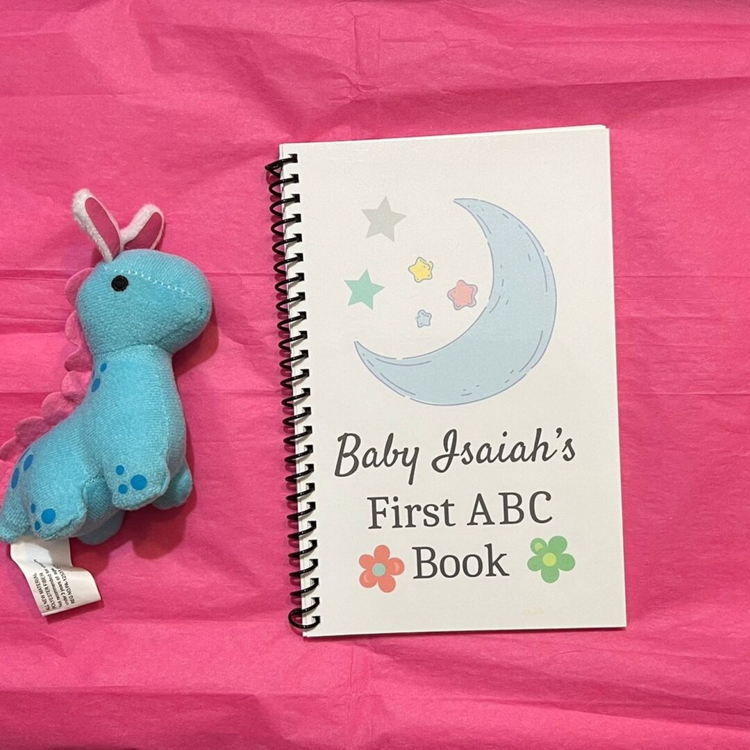 Personalized Baby Shower Activity Book Baby's First ABC - Etsy