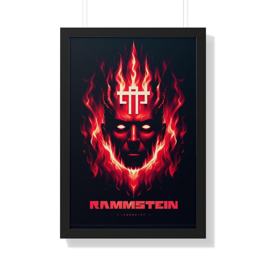 Rammstein Wall Art Bold German Metal Band Poster Perfect Decor for ...