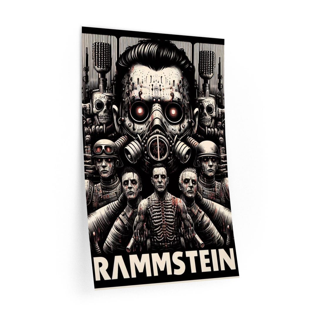 Rammstein Band Poster 24x36 Iconic German Metal Art Unique Wall Decor for Rock Music Fans - Etsy