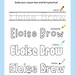 Custom Name Tracing Practice Sheets Using 4 Different Fonts - Etsy