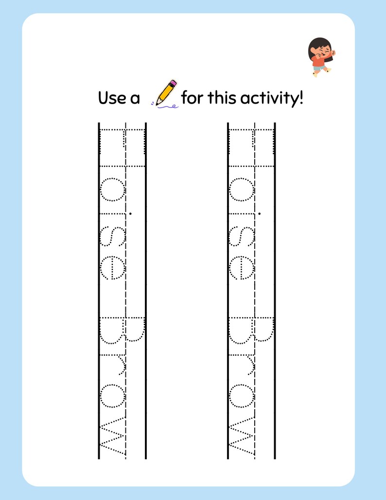 Custom Name Tracing Practice Sheets Using 4 Different Fonts - Etsy