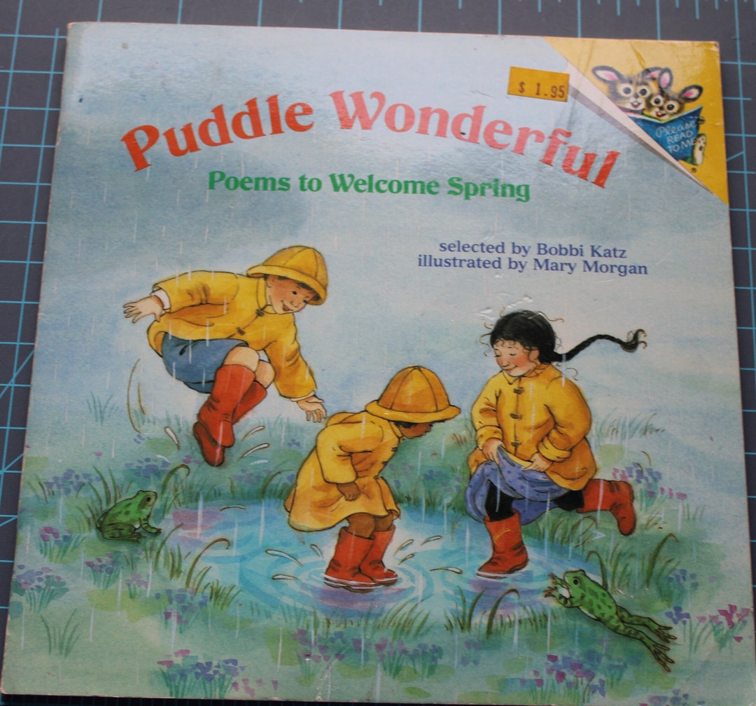 Puddle Wonderful Poems to Welcome Spring 1992 by Bobbie Katz - Etsy